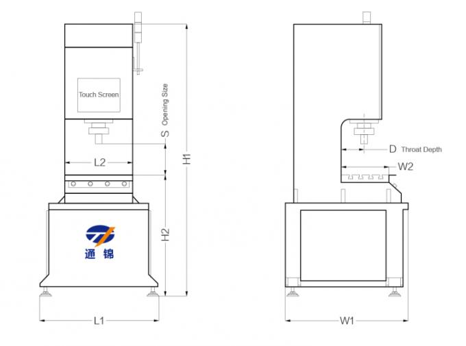 Computer Type Servo Electric Press For Shock Absorber Pressing Optional ...